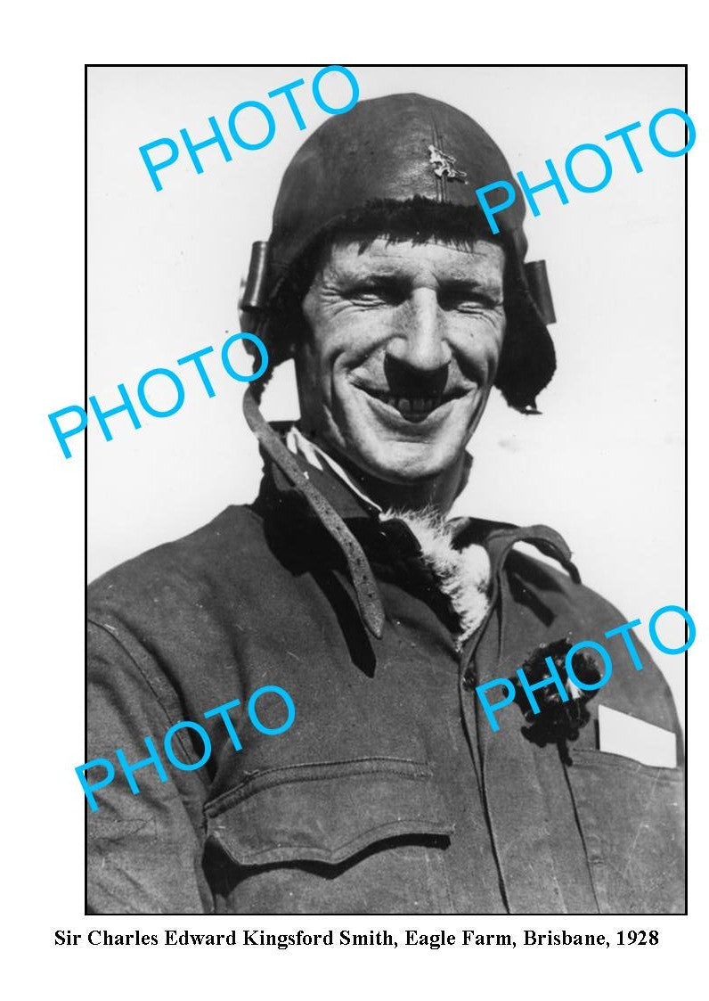 Old Large Photo Of Australian Aviation Pioneer Sir Charles Kingsford S ...