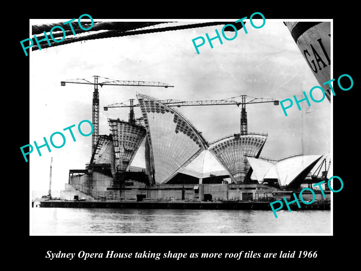Old Large Historical Photo Of The Sydney Opera House Under Constructio ...