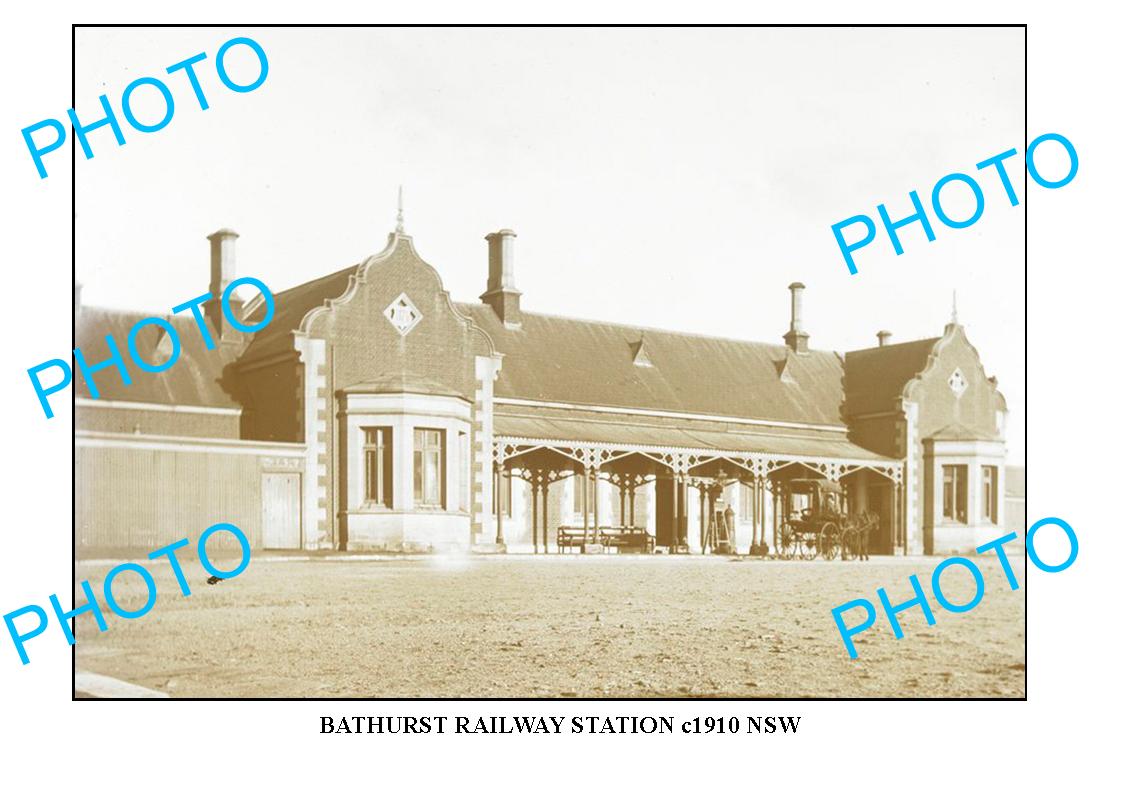 Large Photo Of Old Bathurst Railway Station, Nsw C1910 – Images and ...