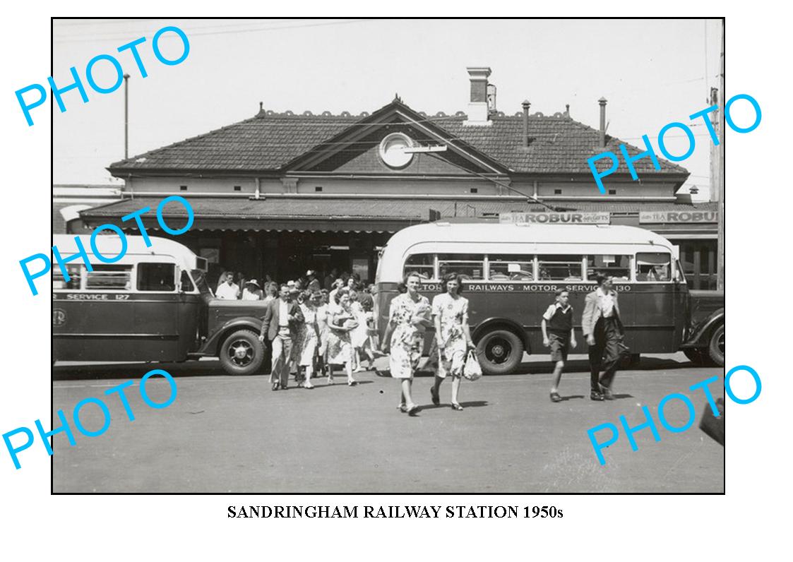 Large Photo Of Old Sandringham Railway Station, C1950 – Images and Archives