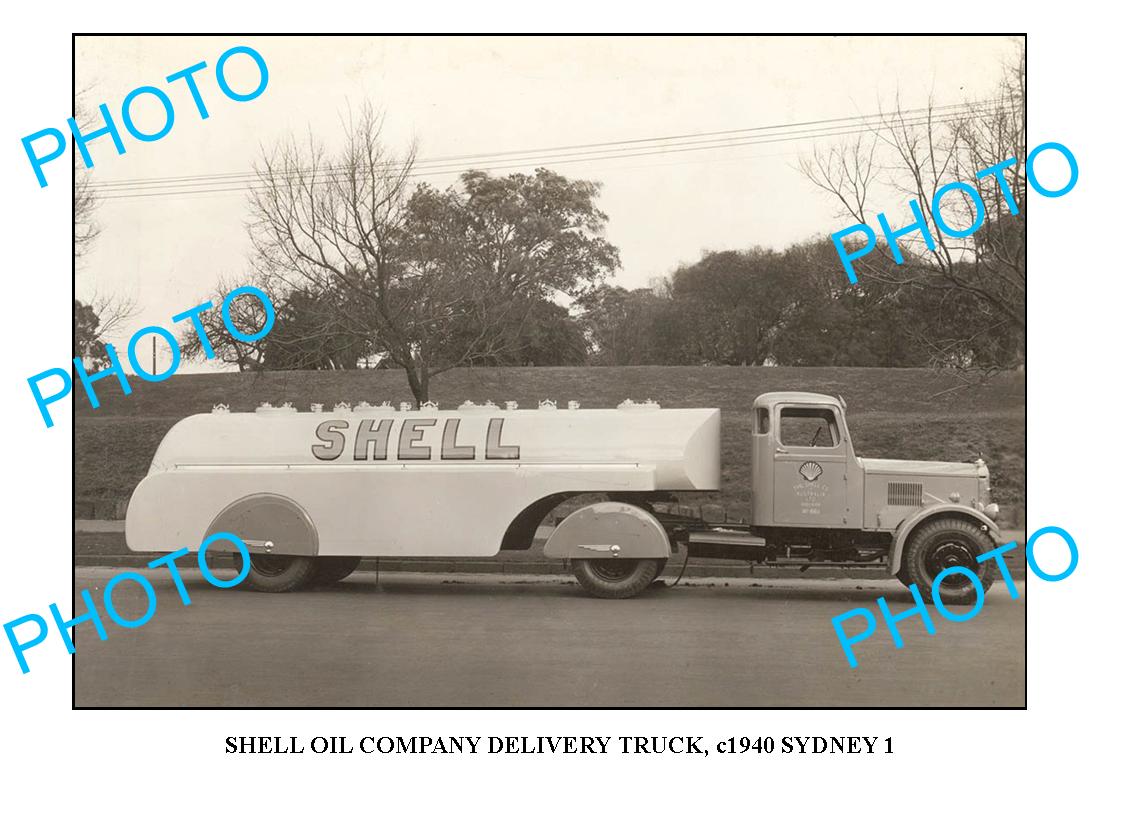 Old Large Photo Of Shell Oil Co Truck C1940 Sydney 2 – Images and Archives