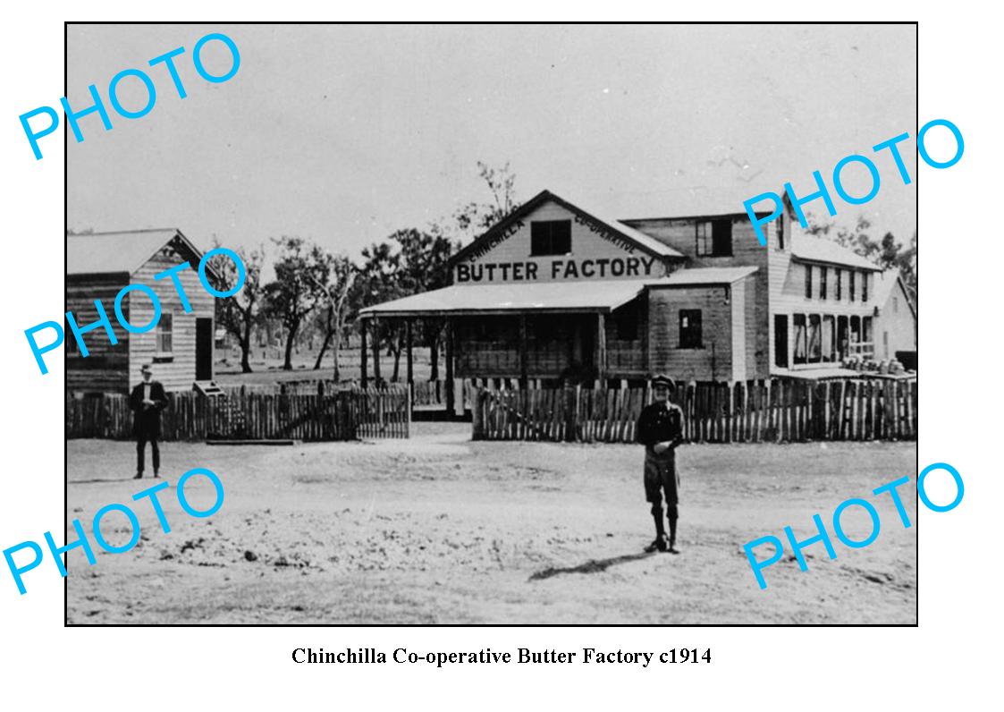 Old Large Photo Qld, Chinchilla Dairy Co-Op Butter Factory C1914 ...