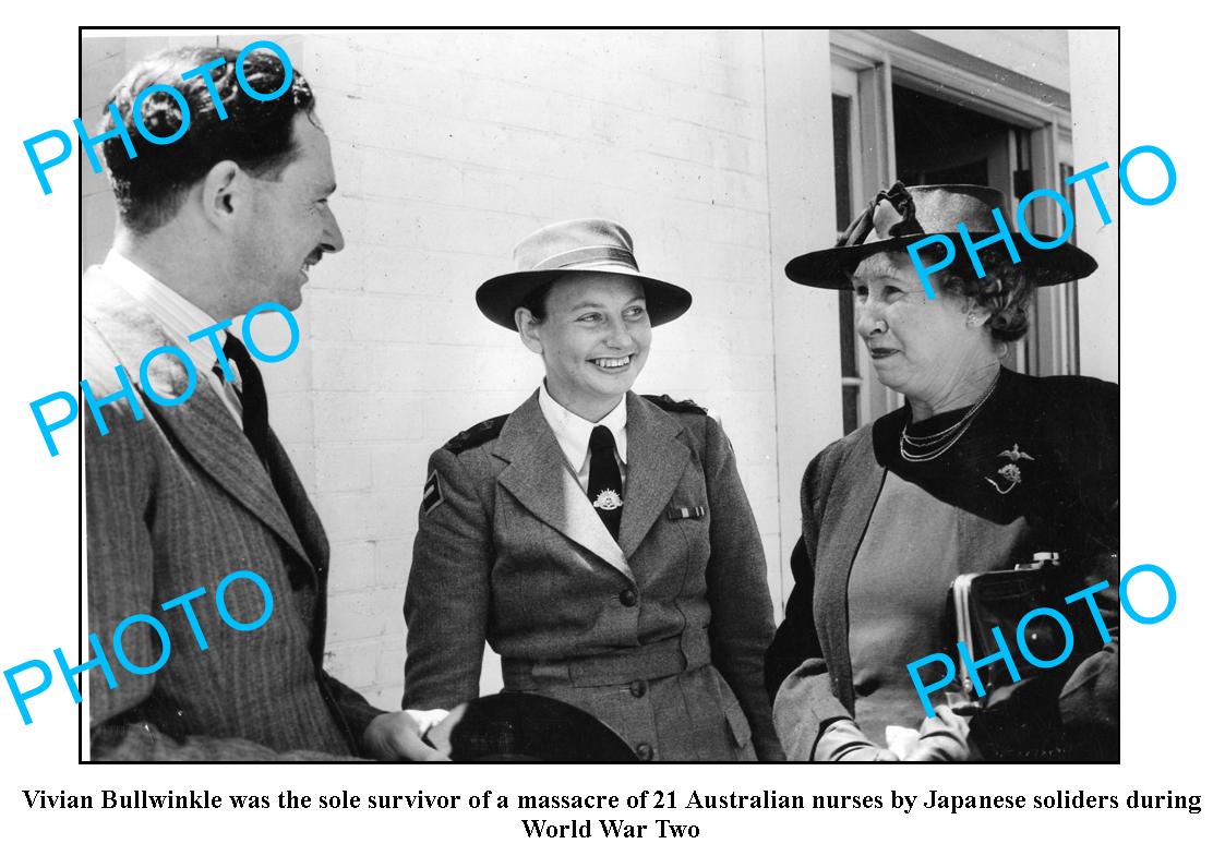 Old Large Photo, Vivian Bullwinkle Wwii Army Nurse Survivor, Adelaide ...