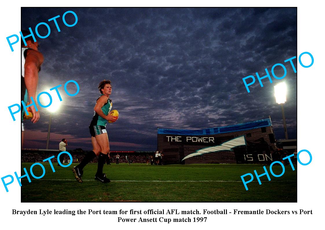 Large Photo, Brayden Lyle Leading Port Power For Their 1St Ever Match ...