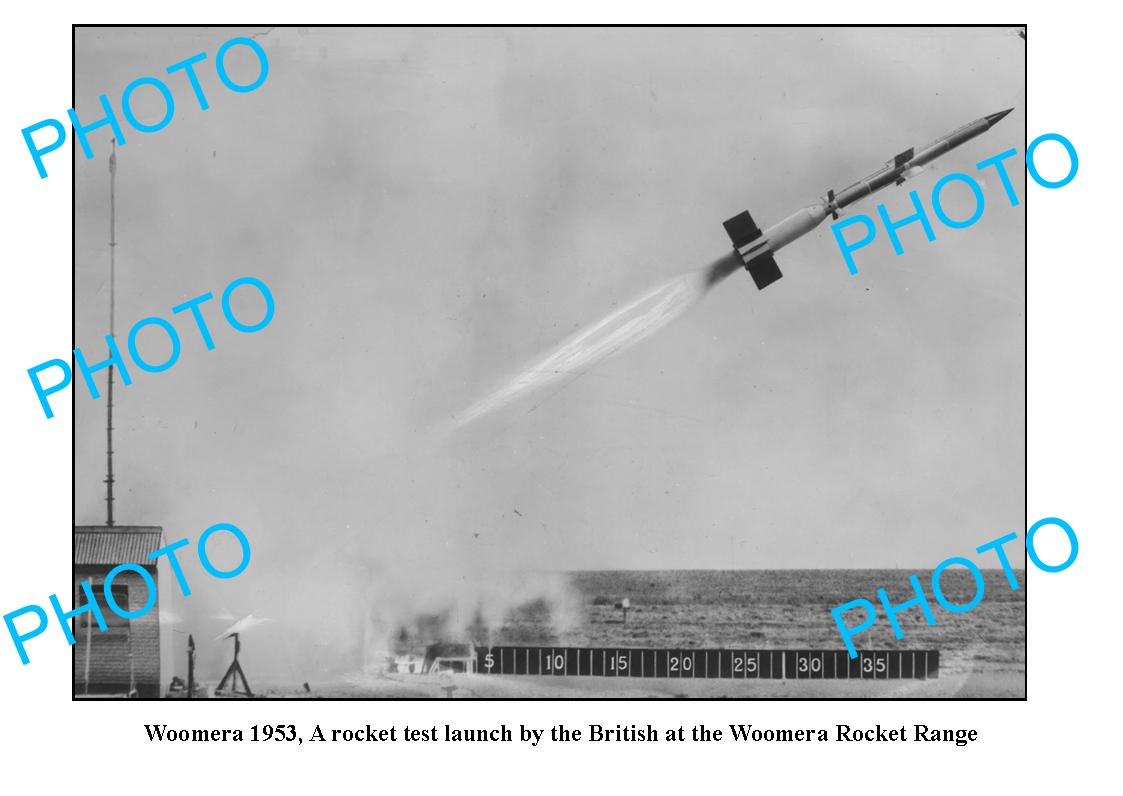 Old Large Photo, Woomera British Rocket Lauch C1953 – Images and Archives