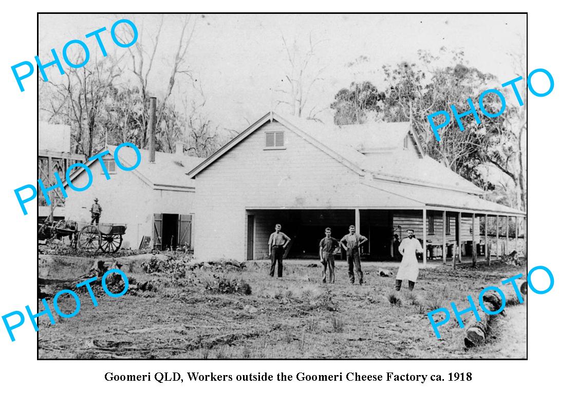 Old Large Photo, Goomeri Queensland, Cheese Factory Workers C1918 ...