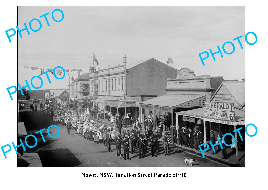 Old Large Photo, Nowra Nsw, Junction Street Parade C1910 – Images and ...