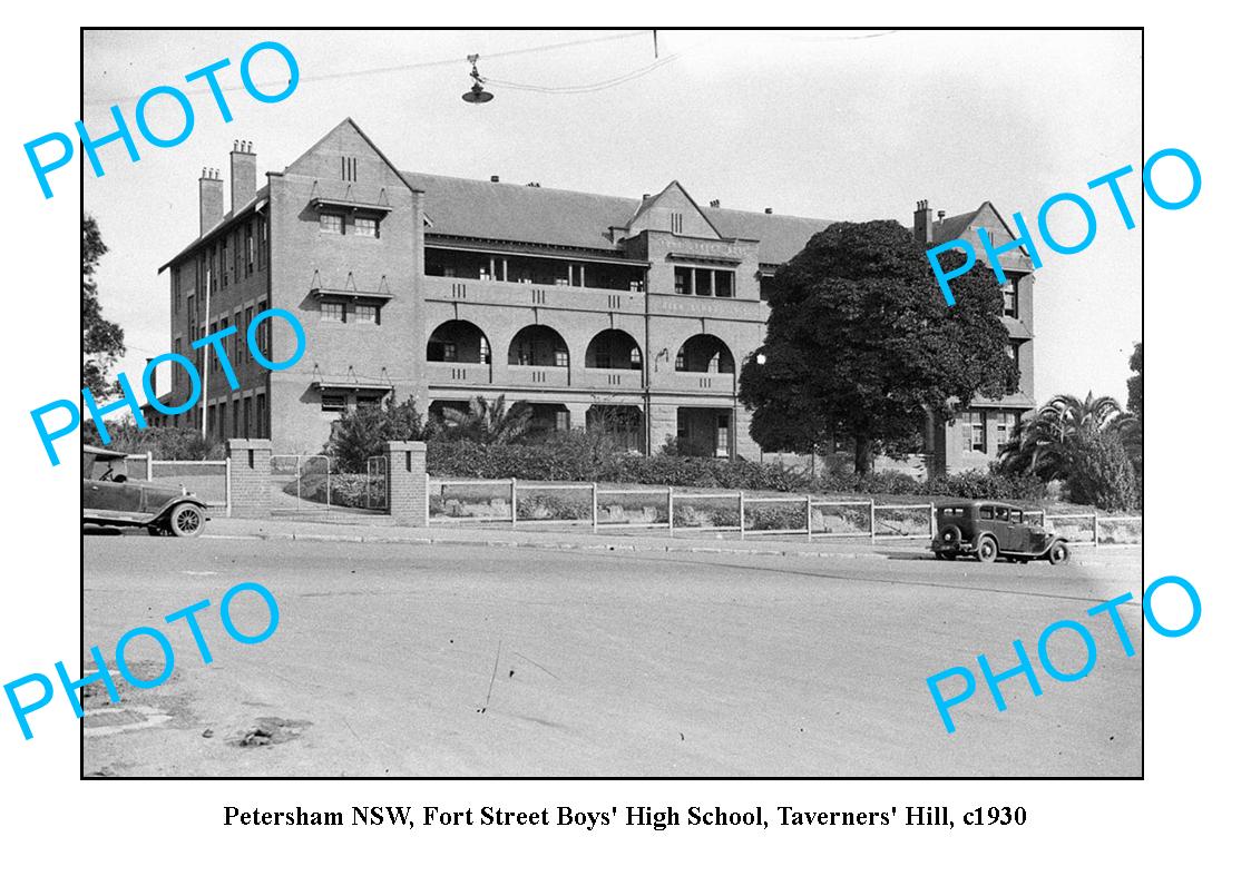 Old Large Photo, Petersham, Sydney Nsw, Fort Street Boys High School C ...