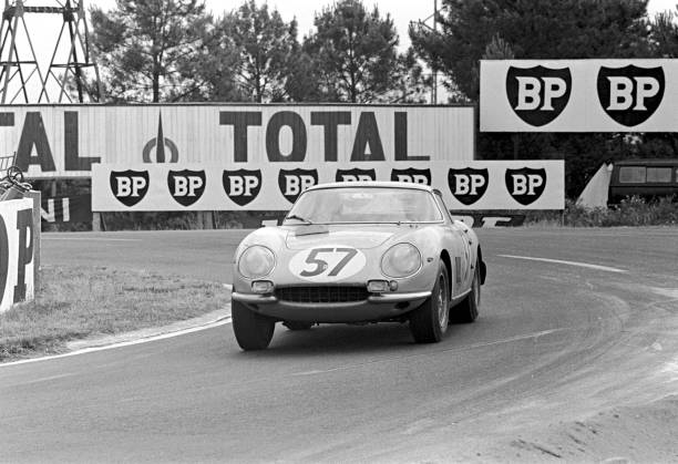OLD LARGE PHOTO Motor Racing The Ferrari 275GTB-C of Pierre Noblet at ...