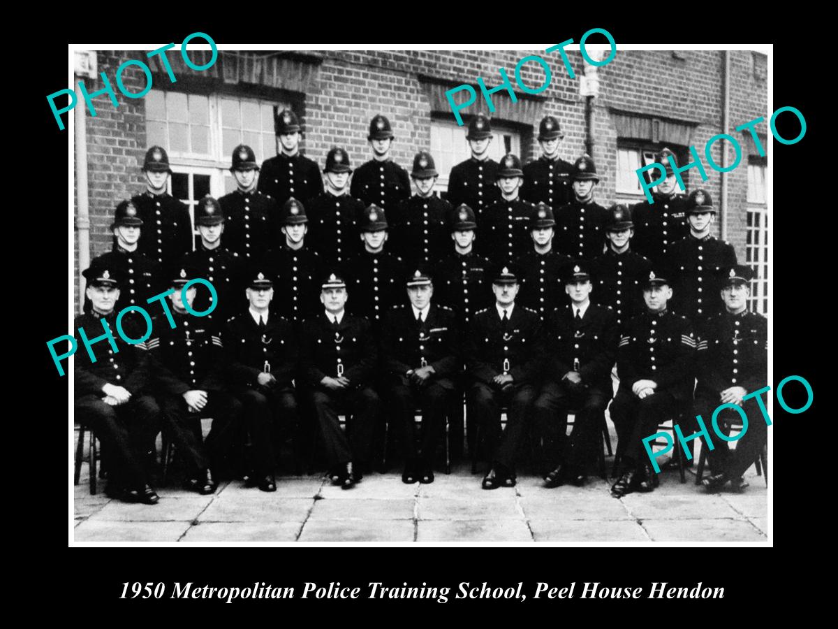 Old Large Historic Photo Of Hendon England, 1950 Metro Police Training ...