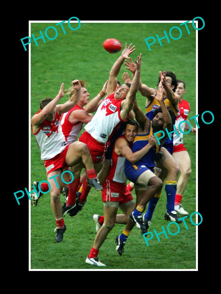 Large Photo Of Sydney Swans Champion Leo Barry, 2005 Grand Final Mark ...