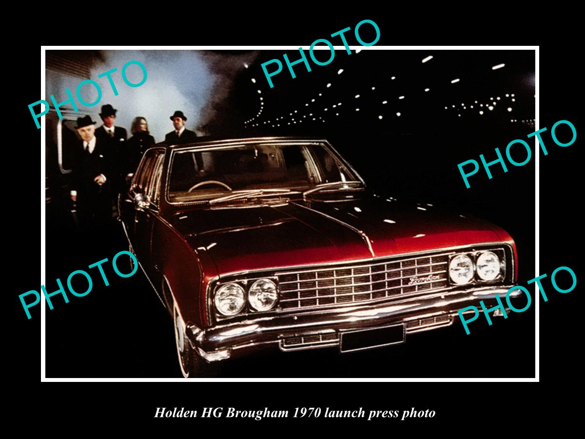 OLD LARGE HISTORIC PHOTO OF 1970 HOLDEN HG BROUGHAM LAUNCH PRESS PHOTO ...