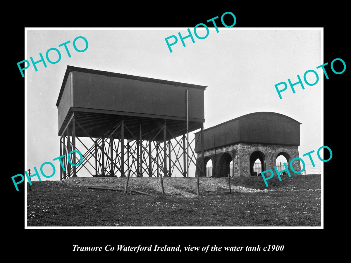 OLD LARGE HISTORIC PHOTO OF TRAMORE WATERFORD IRELAND, THE TOWN WATER ...