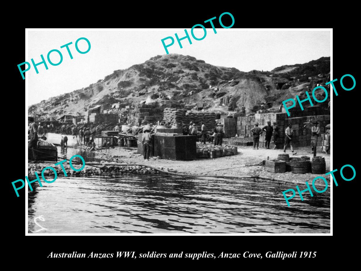 OLD HISTORIC PHOTO OF WWI MILITARY AUSTRALIAN ANZACS GALLIPOLI ANZAC C ...