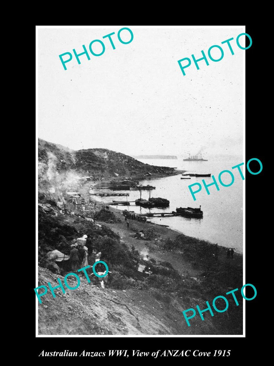 OLD HISTORIC PHOTO OF WWI MILITARY AUSTRALIAN ANZACS GALLIPOLI ANZAC C ...